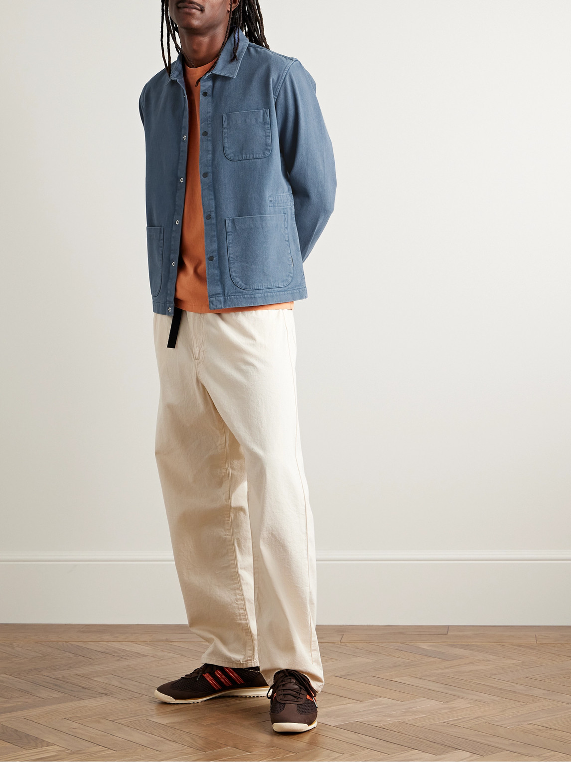 FOLK Folk - Assembly Cotton-Twill Overshirt - Men - Blue - 2