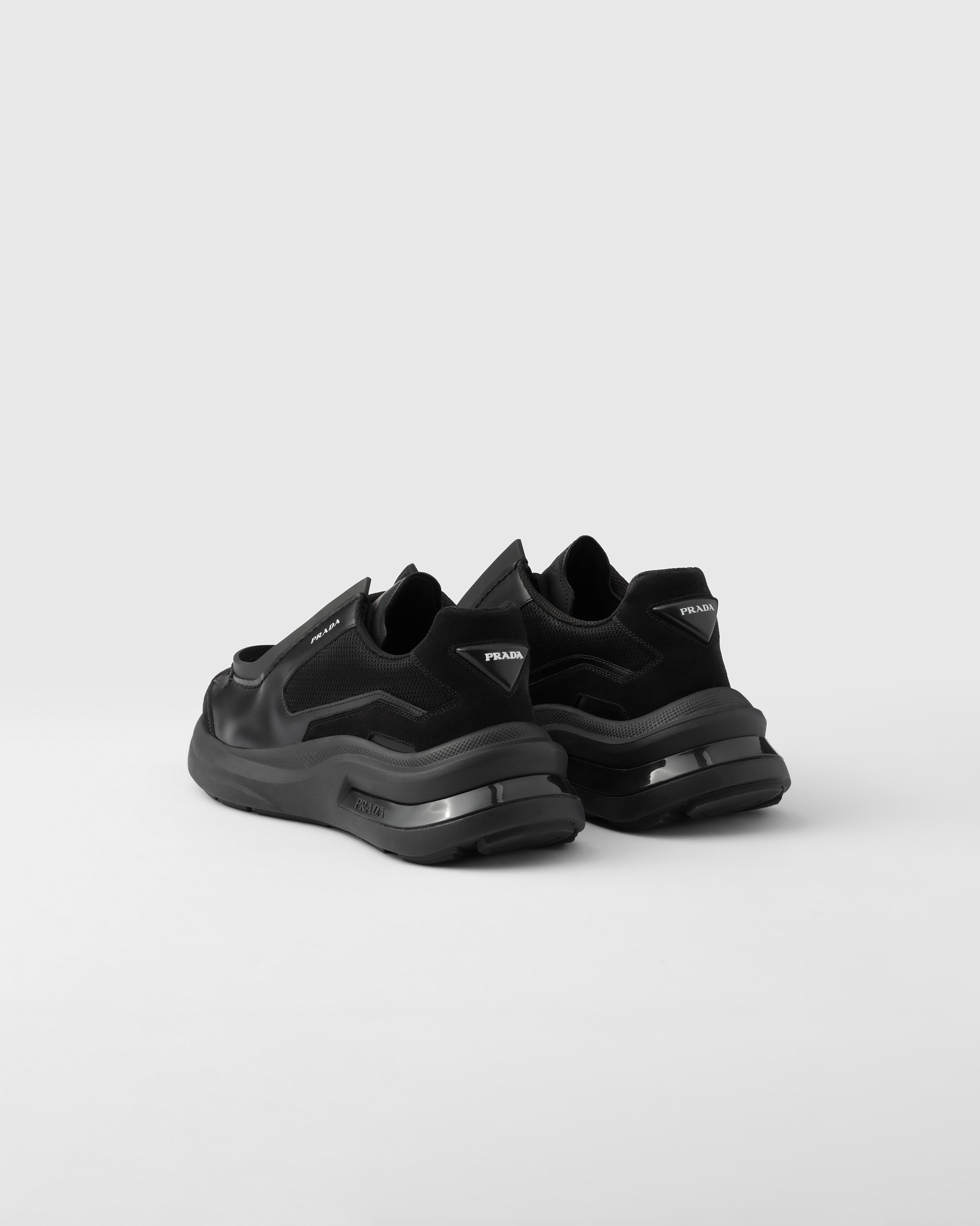 PRADA フラットシューズ 黒 ブラック（黒）系 24.5cm PRADA(プラダ) フラットシューズ(レディース