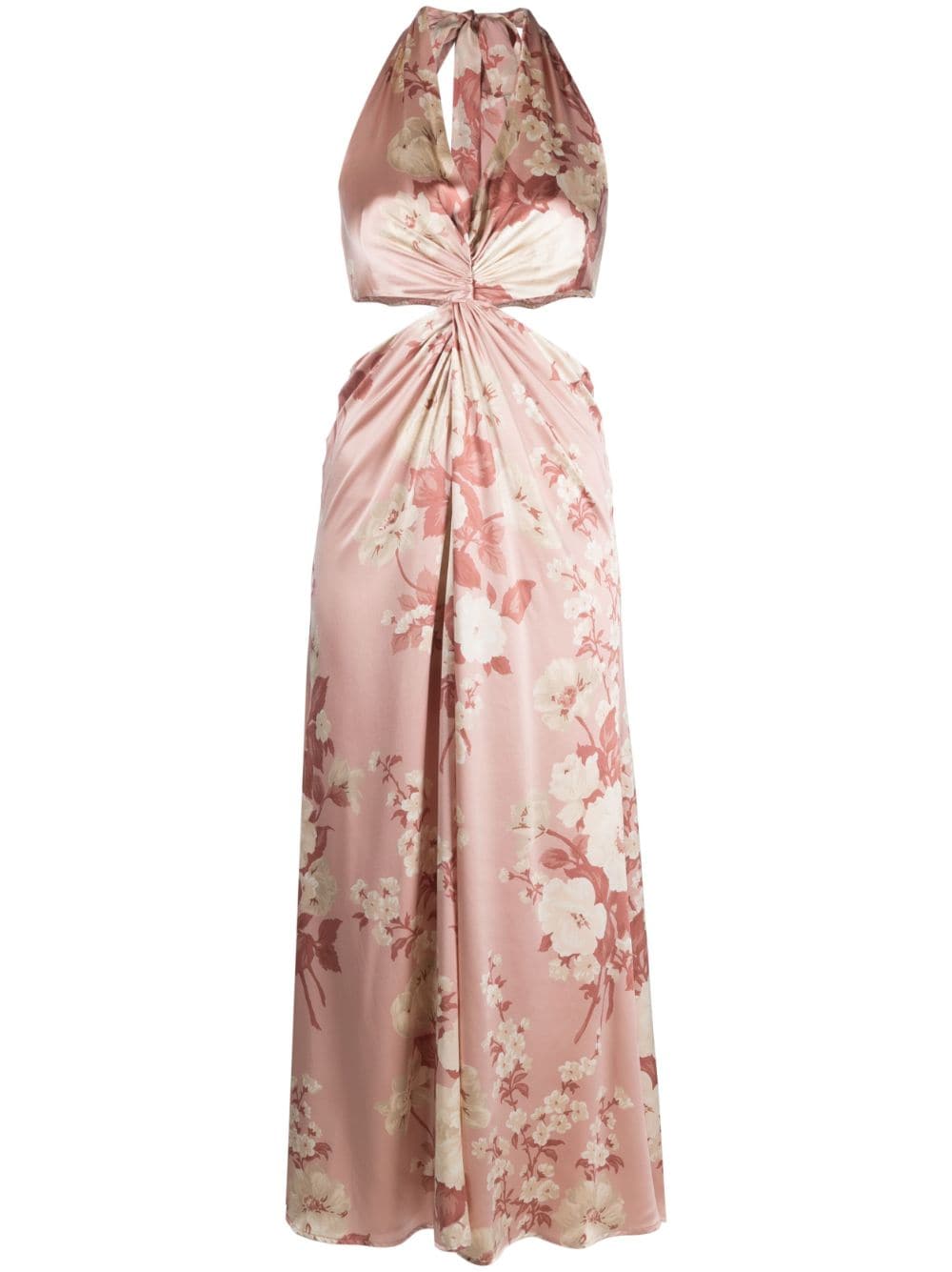 nerida silk dress Cressida Trendy A-Line V-Neck Pleated Slit Long Bridesmaid Dresses, Champagne