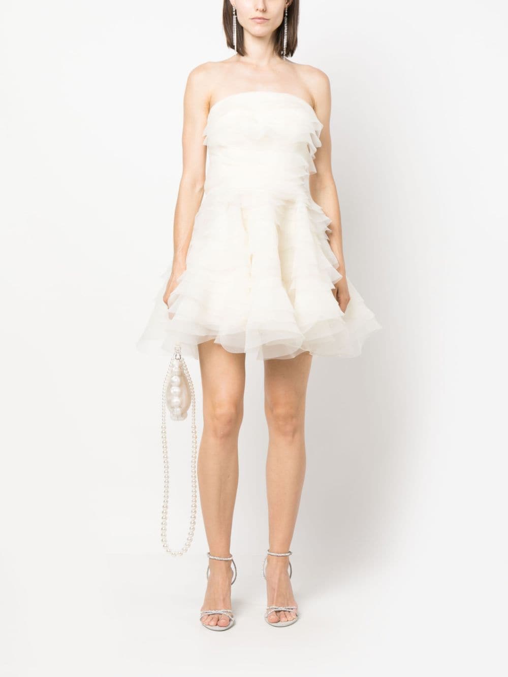 ANA RADU Ana Radu Ruffled Organza Minidress