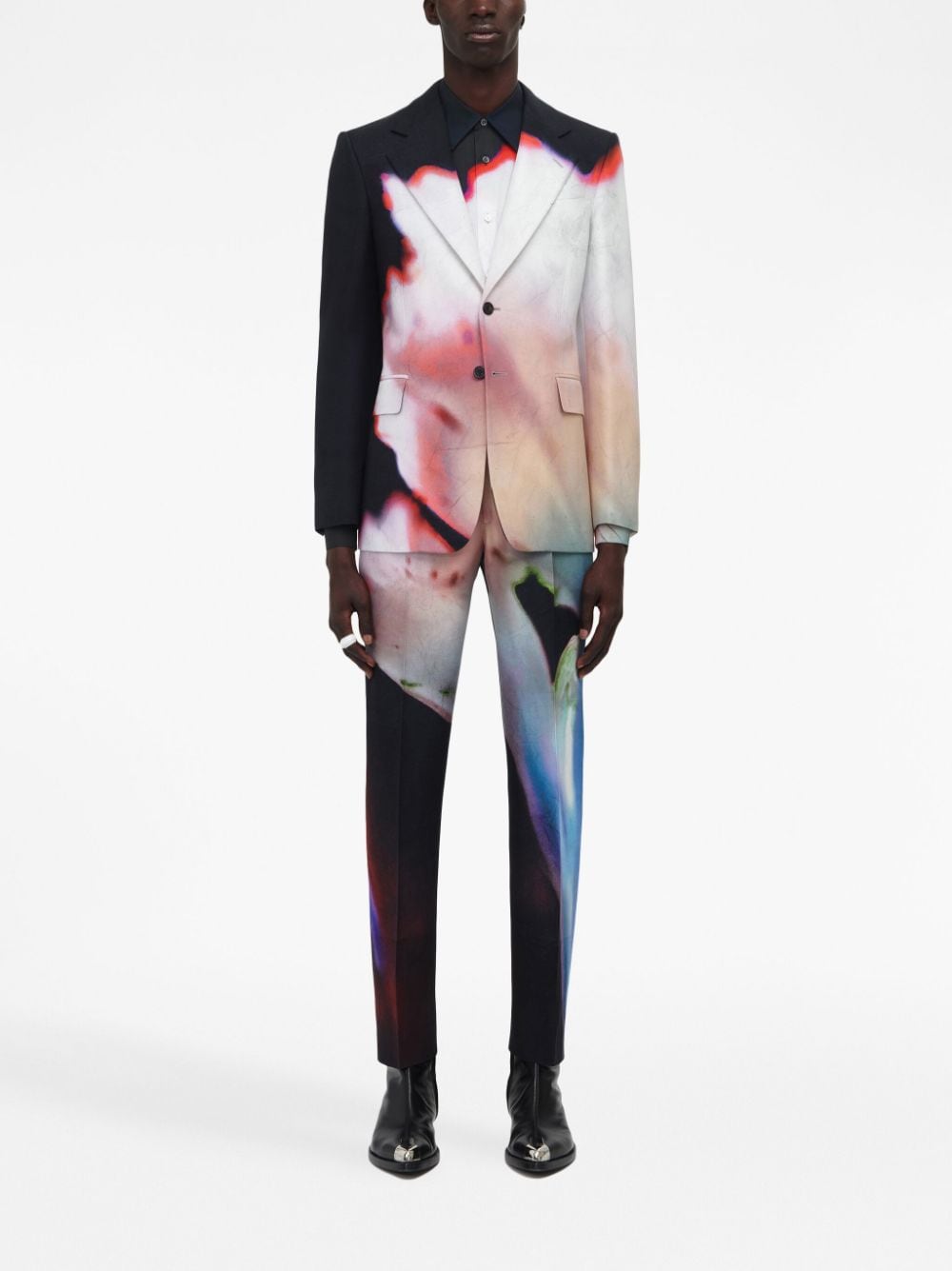 ALEXANDER MCQUEEN Alexander McQueen Solarised Flower Blazer