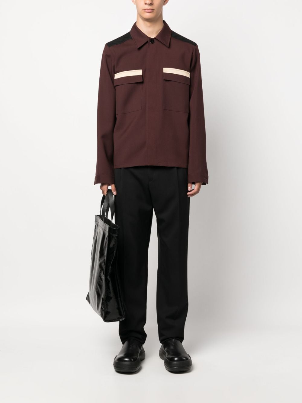 LANVIN Lanvin Straight-Leg Pleated Wool Trousers