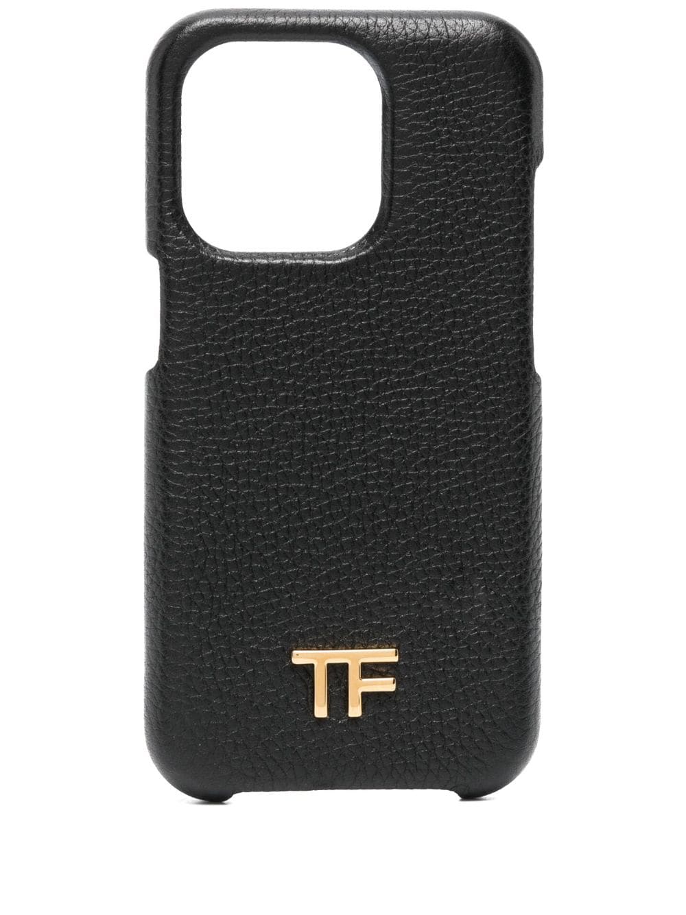 Tom Ford Iphone 14 Pro Leather Phone Case In Black - 30% Off