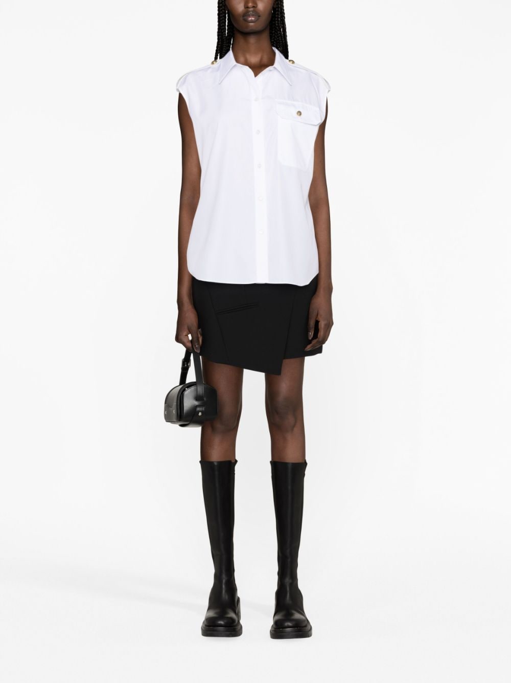 ALEXANDER MCQUEEN Alexander McQueen Military-Pocket Sleeveless Shirt