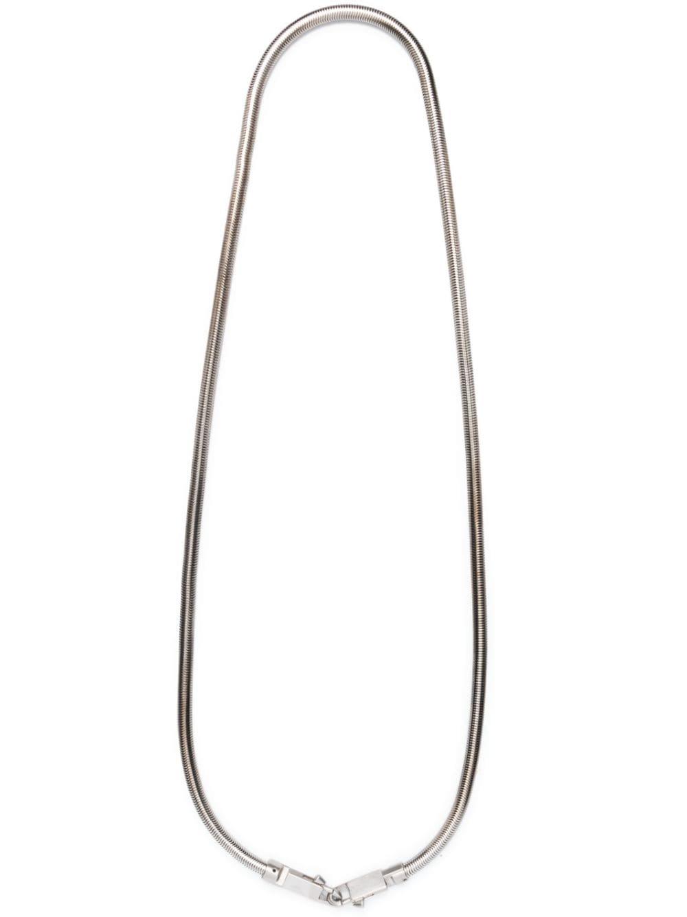 Rick Owens Crossbody Snake Chain - Silver | Editorialist