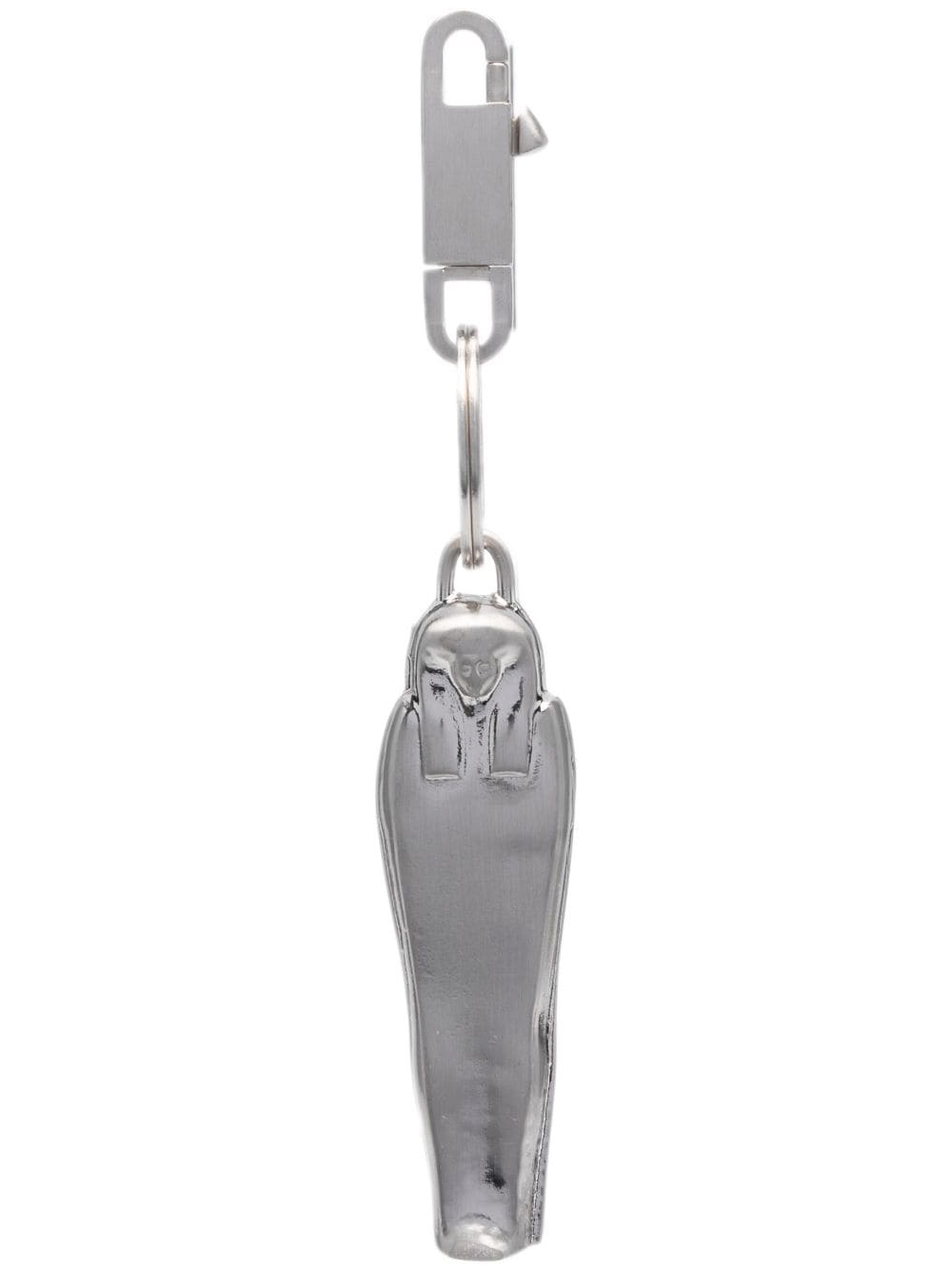 Rick Owens Sarcofago Brass Keychain - Silver | Editorialist