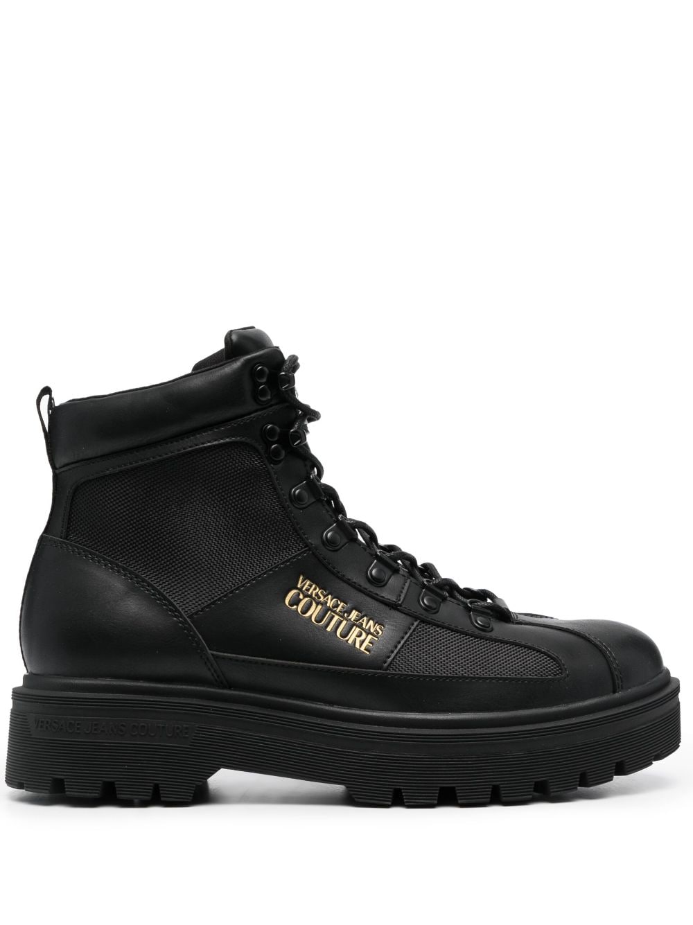 Versace Men\'s Black Leather Lace Up Boots Shoes US 10 IT 43 44 NEW $750 VERSACE Men main image 4