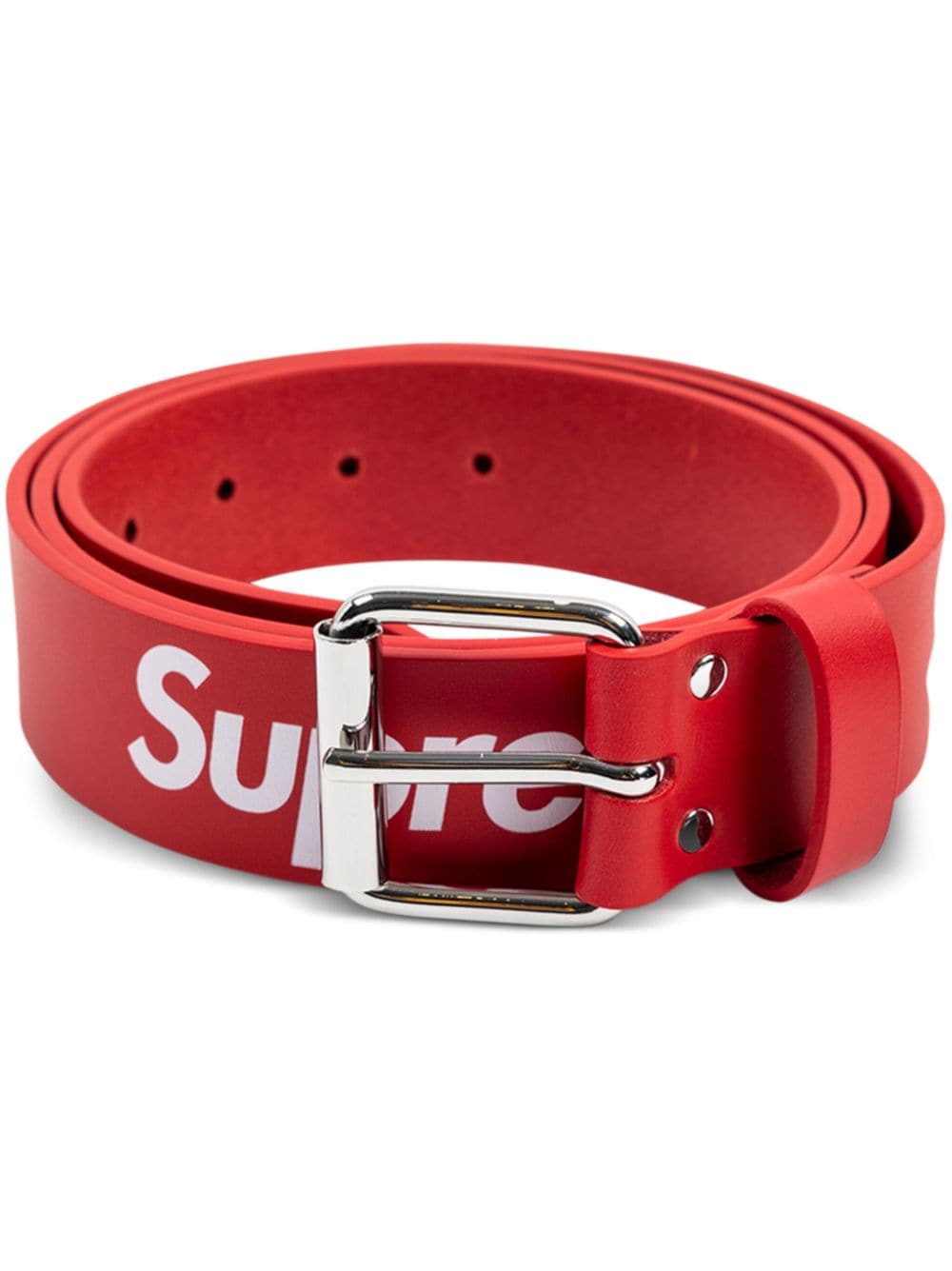 小物 Supreme Repeat Leather Belt Red 22SS box Supreme Repeat Leather Belt (SS22) - $148