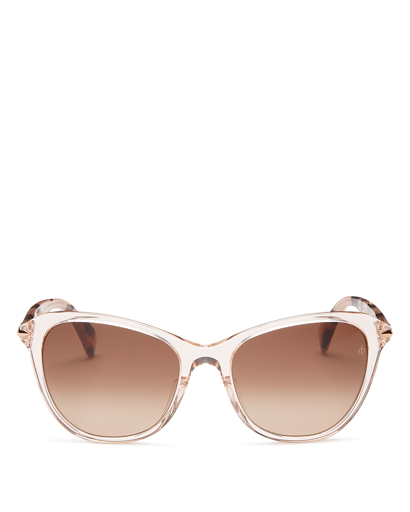 Rag & Bone Cat Eye Sunglasses, 55mm - Pink/Brown Gradient  display picture 1