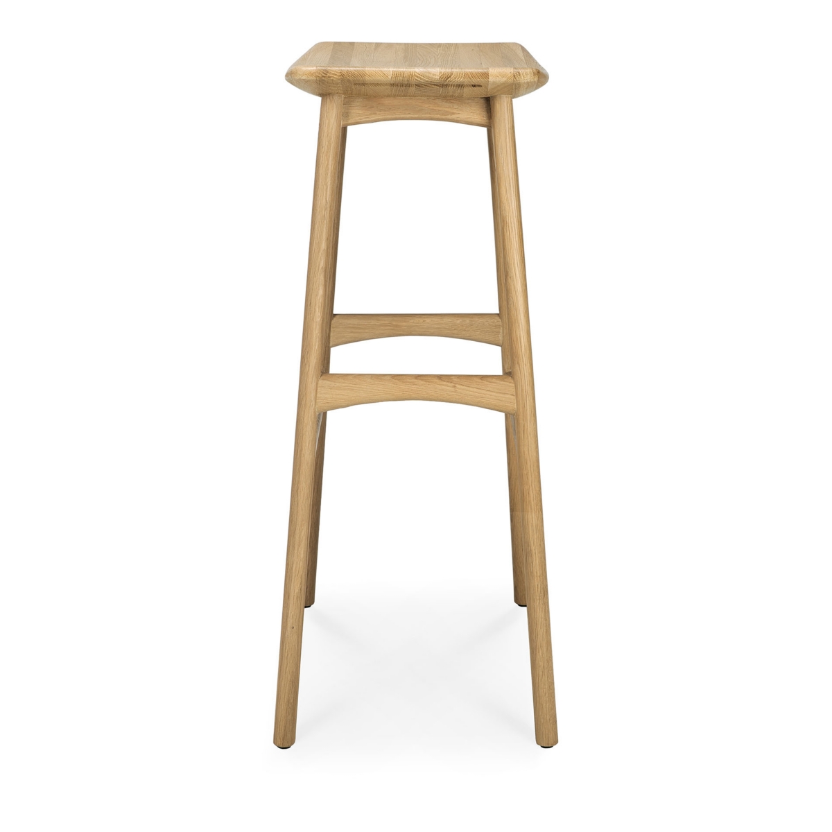 Bernhardt Solaria Wood Back Bar Stool In Gray 42% Off Editorialist - Main Image
