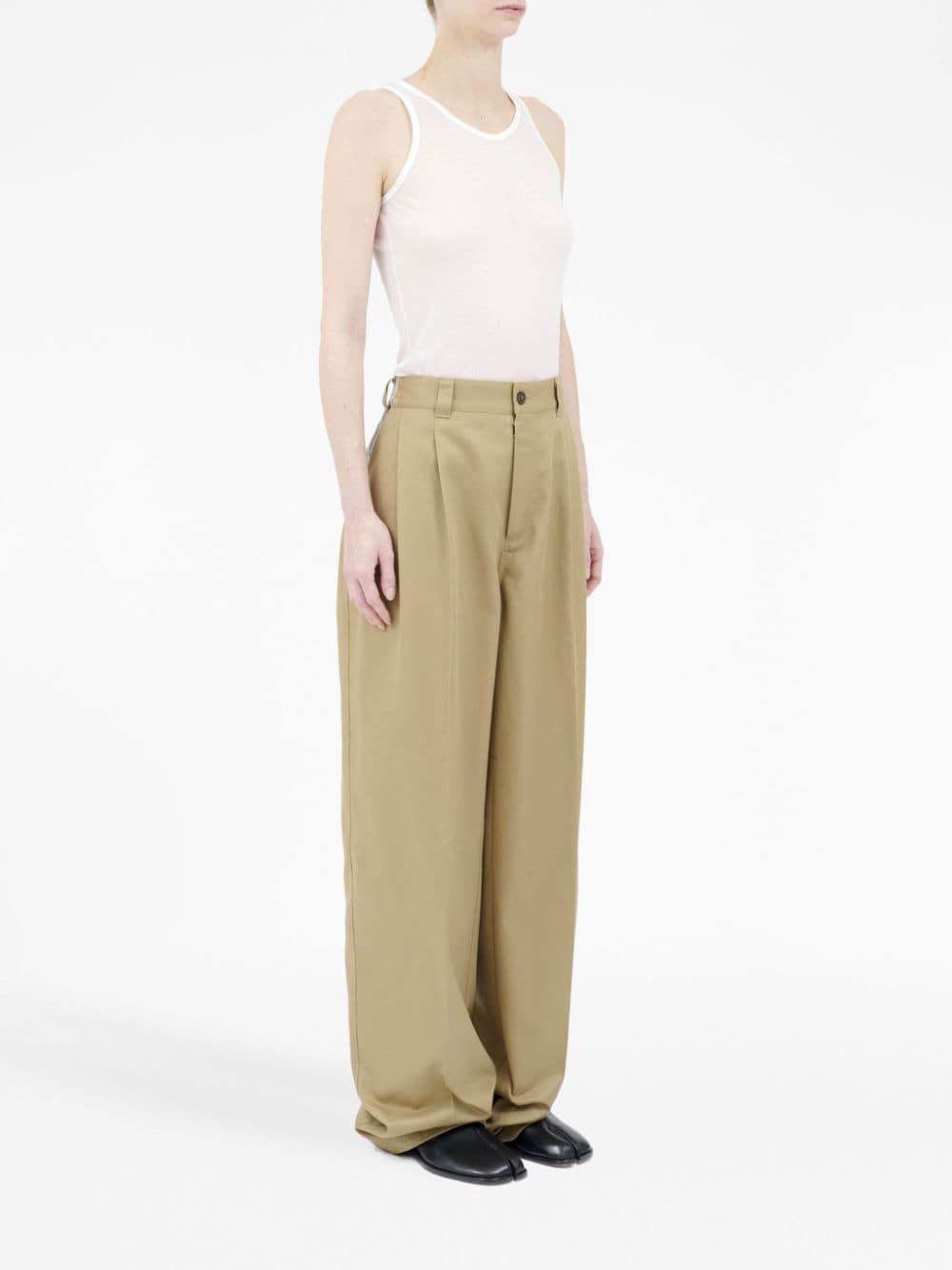 MAISON MARGIELA x pendleton yoke-detail trousers