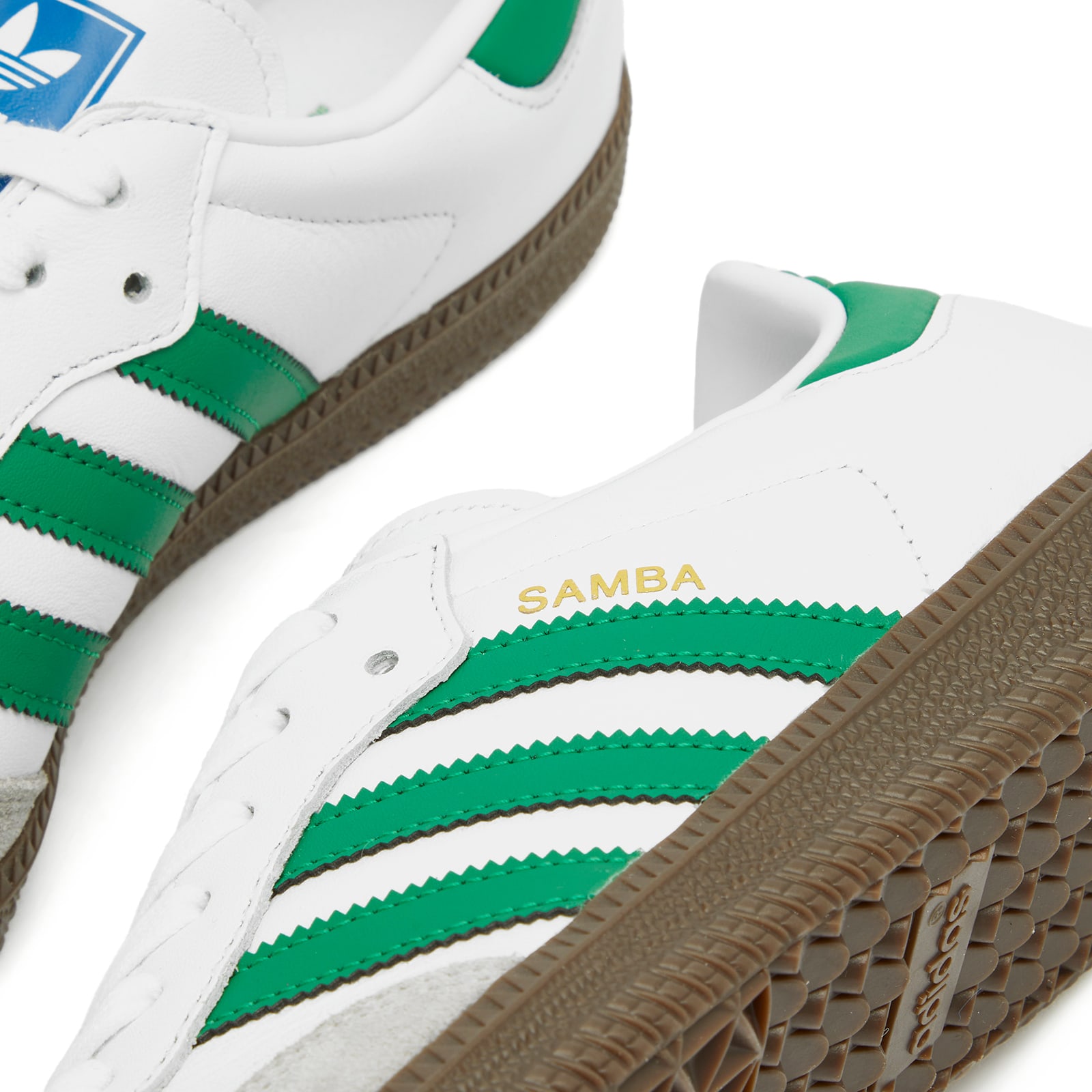 adidas gazelle silver green womens Buy adidas Originals Ftwr White/Silver Green/Gum 3 Samba Og J Sneakers main image 0