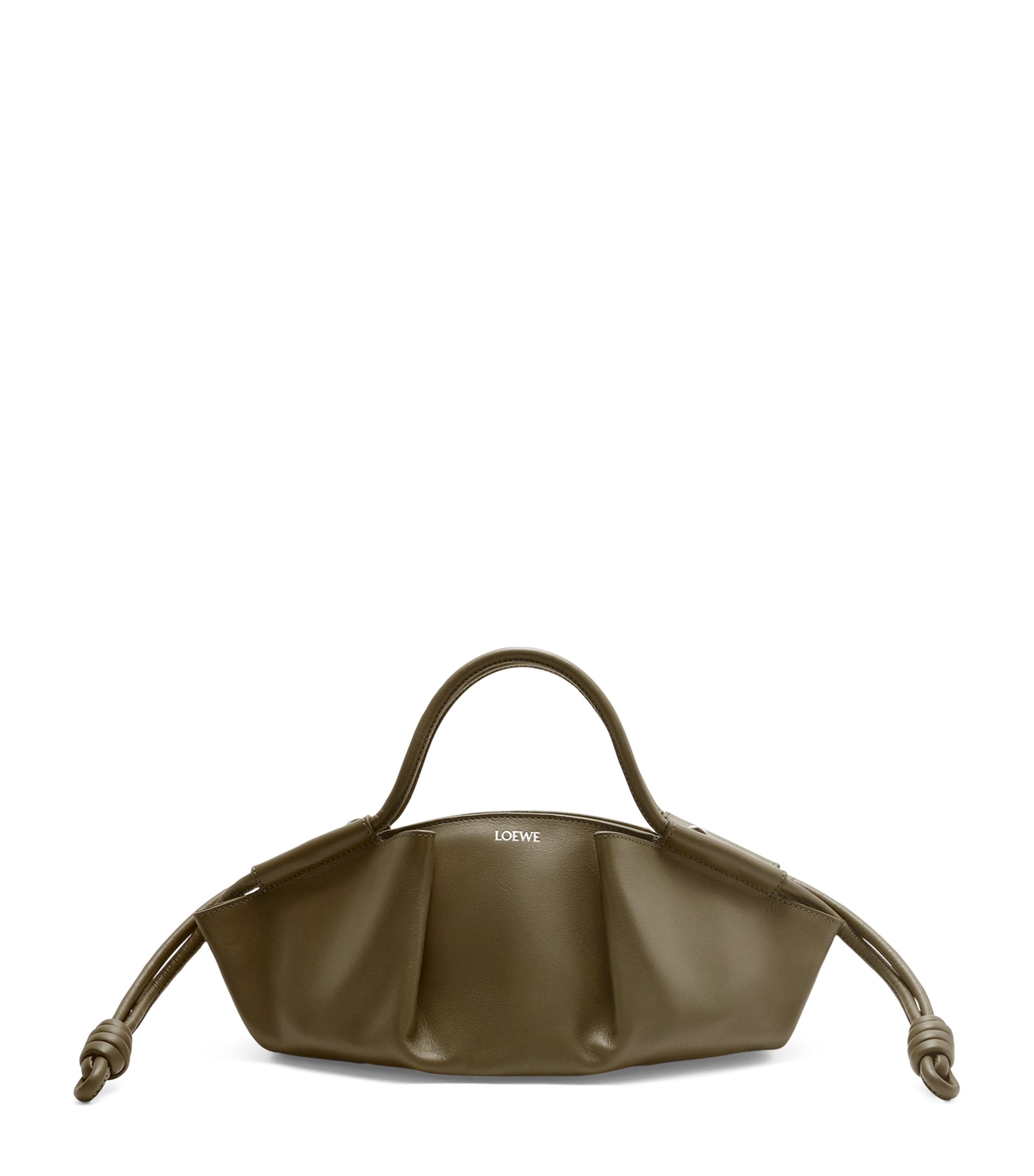 Loewe Small Leather Paseo Shoulder Bag - Green | Editorialist