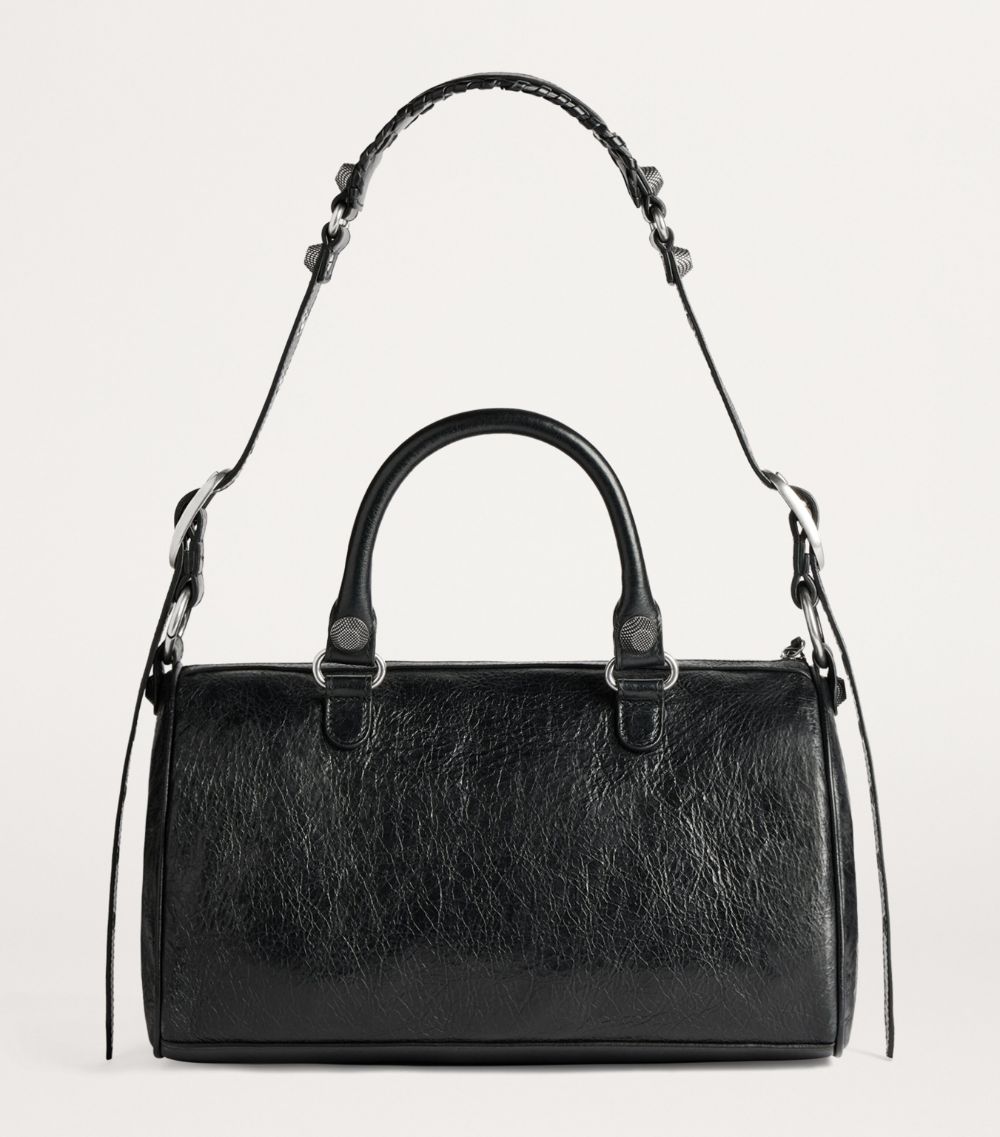 Balenciaga Medium Leather Le Cagole Duffle Bag - Black | Editorialist