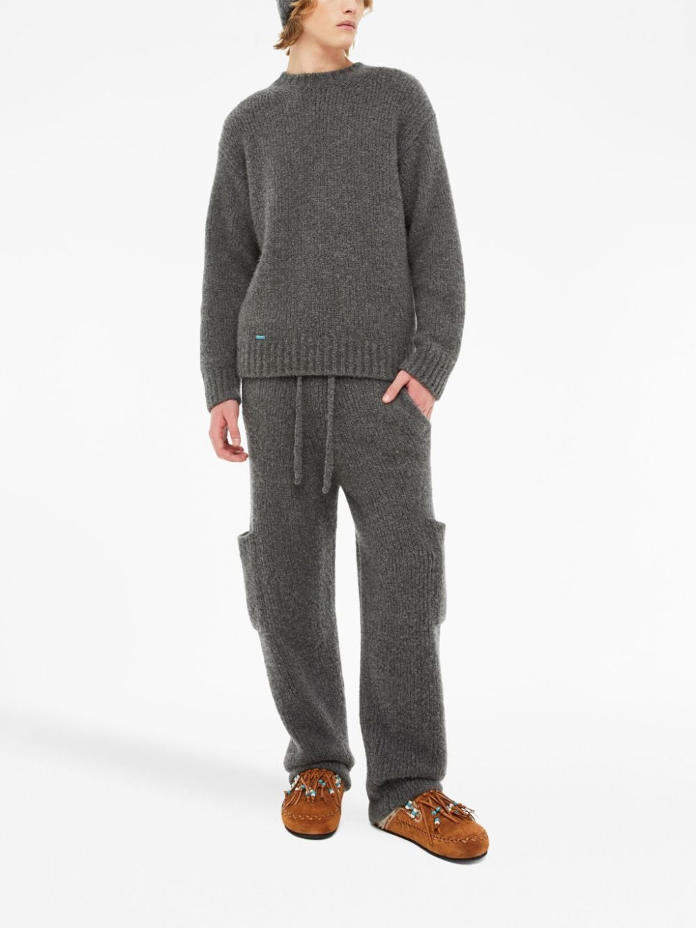 ALANUI Alanui Knitted Straight-Leg Trousers