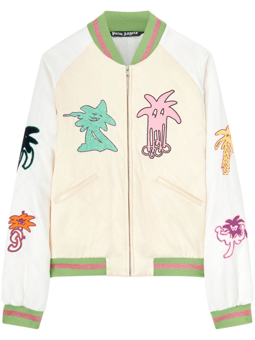 PALM ANGELS Palm Angels Palmity Quilted Bomber Jacket