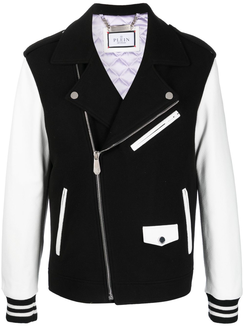 PHILIPP PLEIN Philipp Plein Leather Biker Jacket