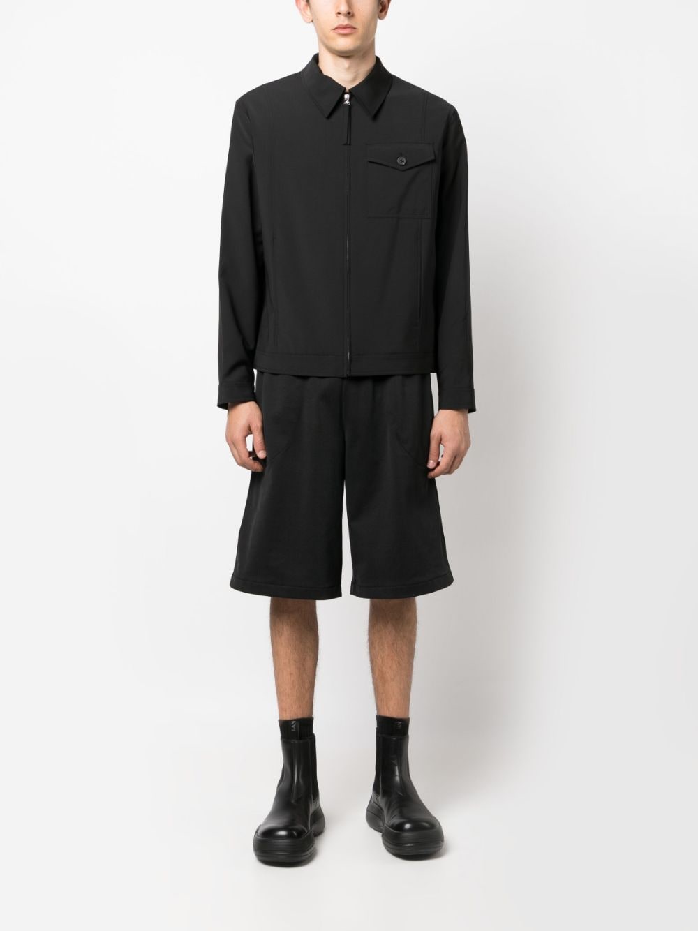 HELMUT LANG Helmut Lang zip-up tailored shirt jacket