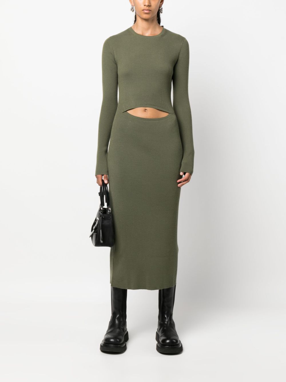 DIESEL® Diesel Cut-Out Wool-Blend Dress