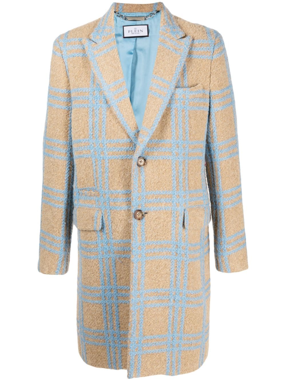 PHILIPP PLEIN Philipp Plein Checked Single-Breasted Coat