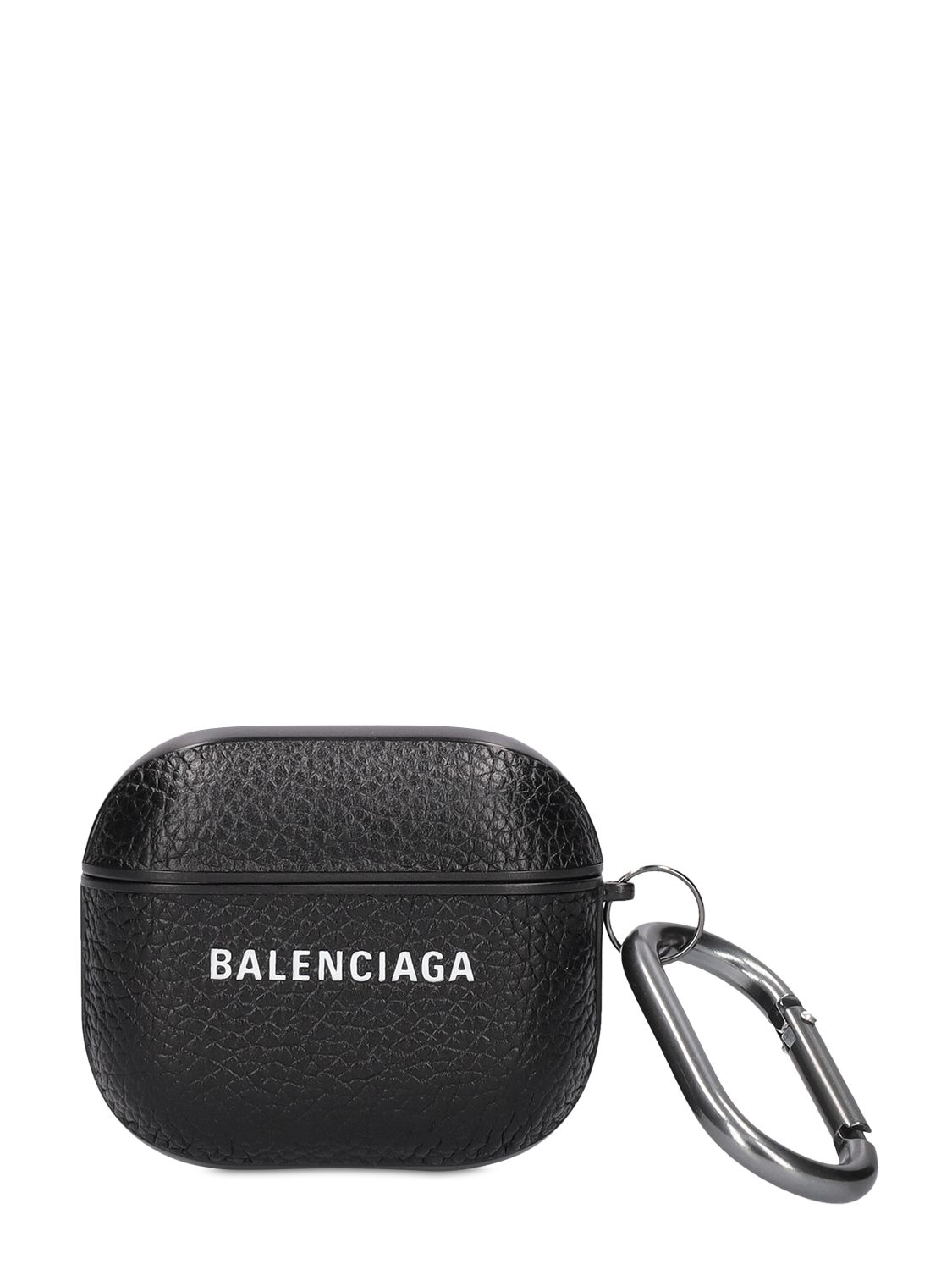 Balenciaga Cash Leather Airpod Pro Case - Black | Editorialist 