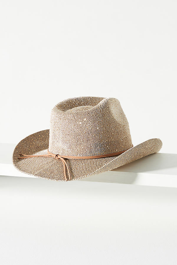 Anthropologie Sparkle Cowboy Hat - Beige | Editorialist display picture 2