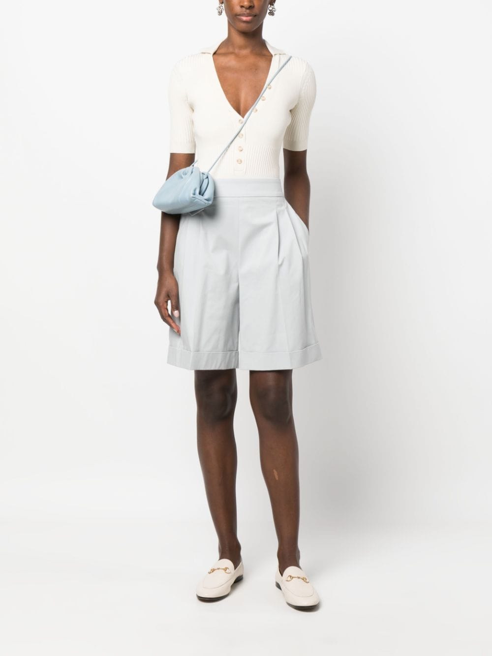 ELEVENTY Eleventy Cotton-Blend Tailored Shorts