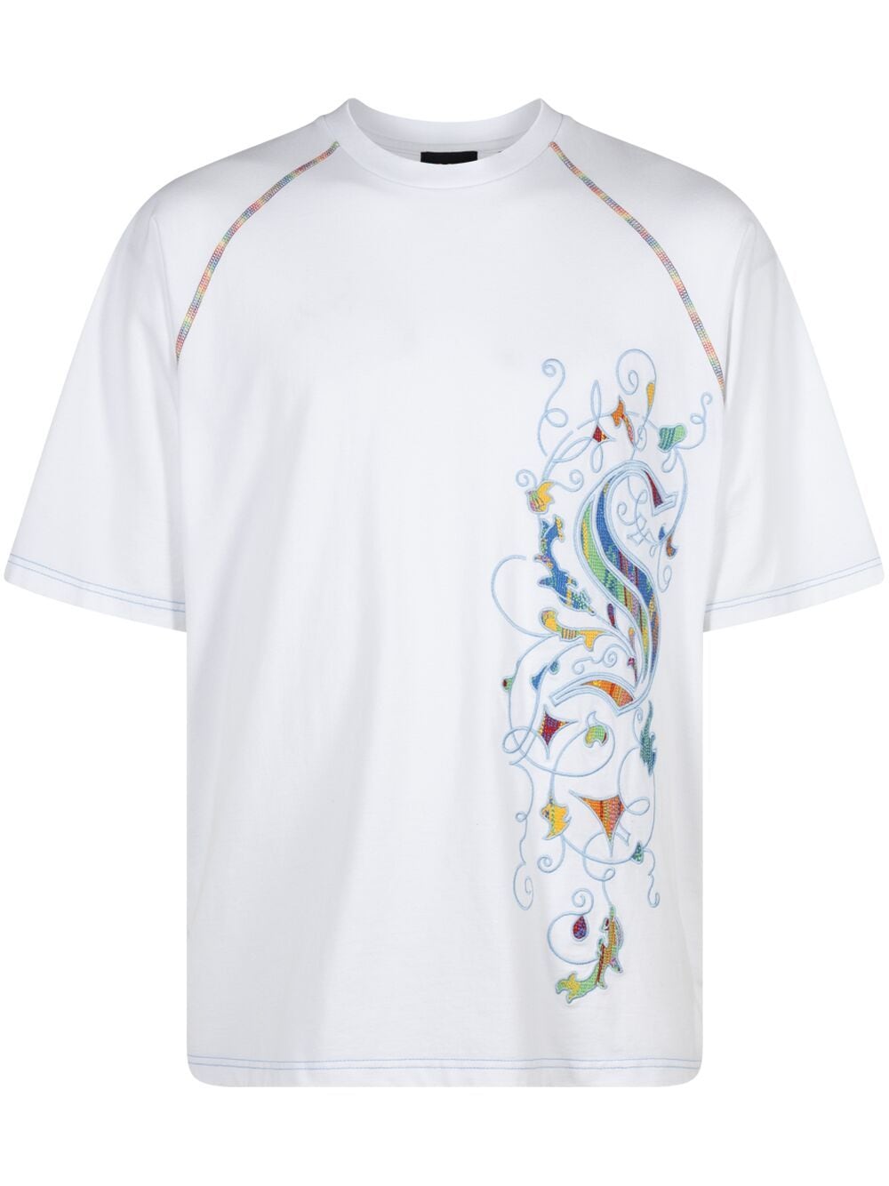 Supreme X Coogi Embroidered-motif Cotton T-shirt - White