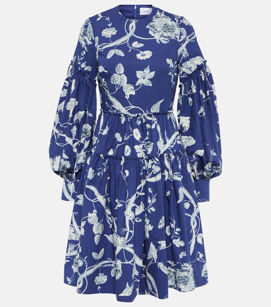 ERDEM Erdem Floral Cotton Poplin Minidress