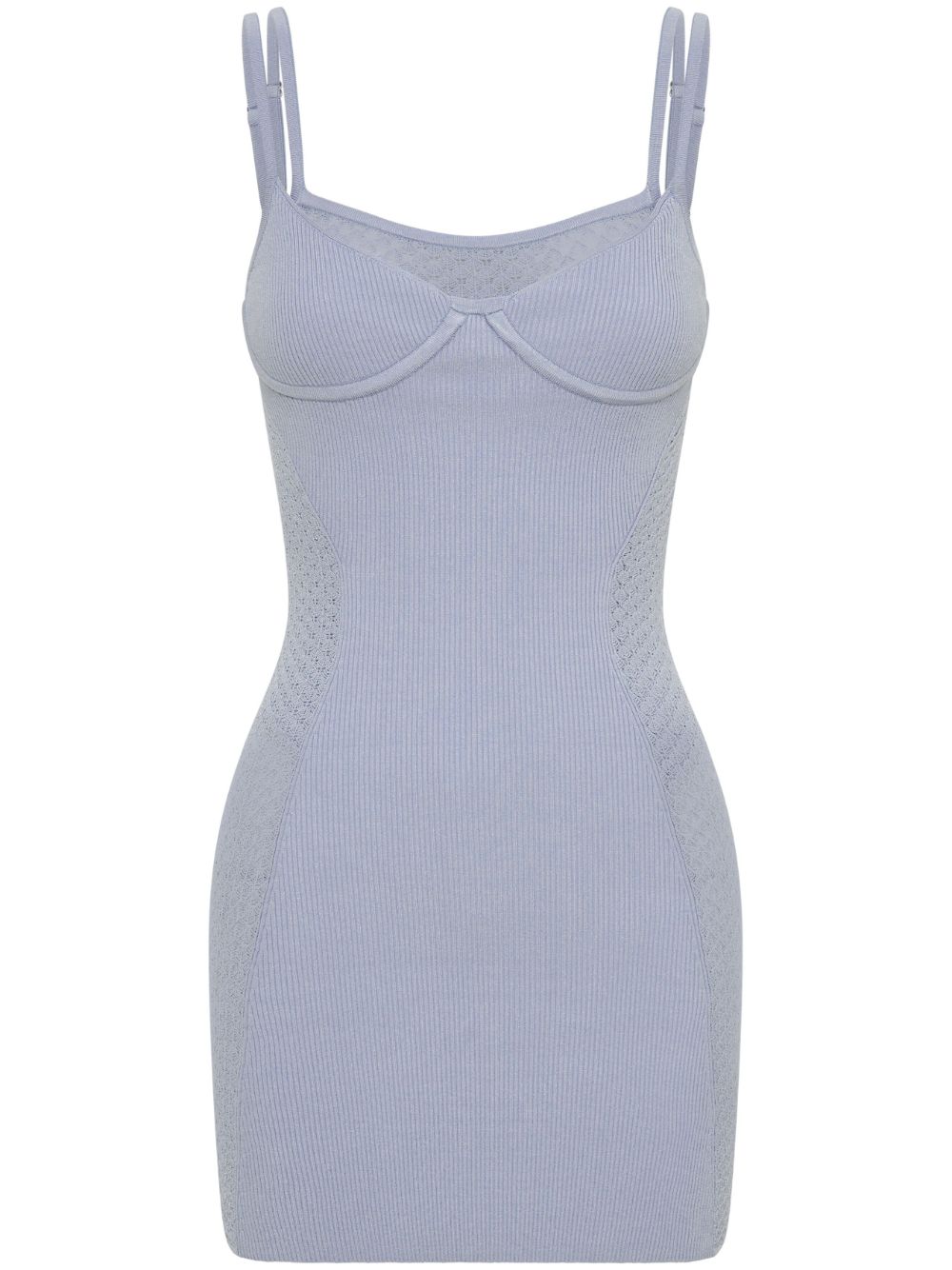 Dion Lee Fan Lace Zip Mini Dress In Black - 50% Off | Editorialist