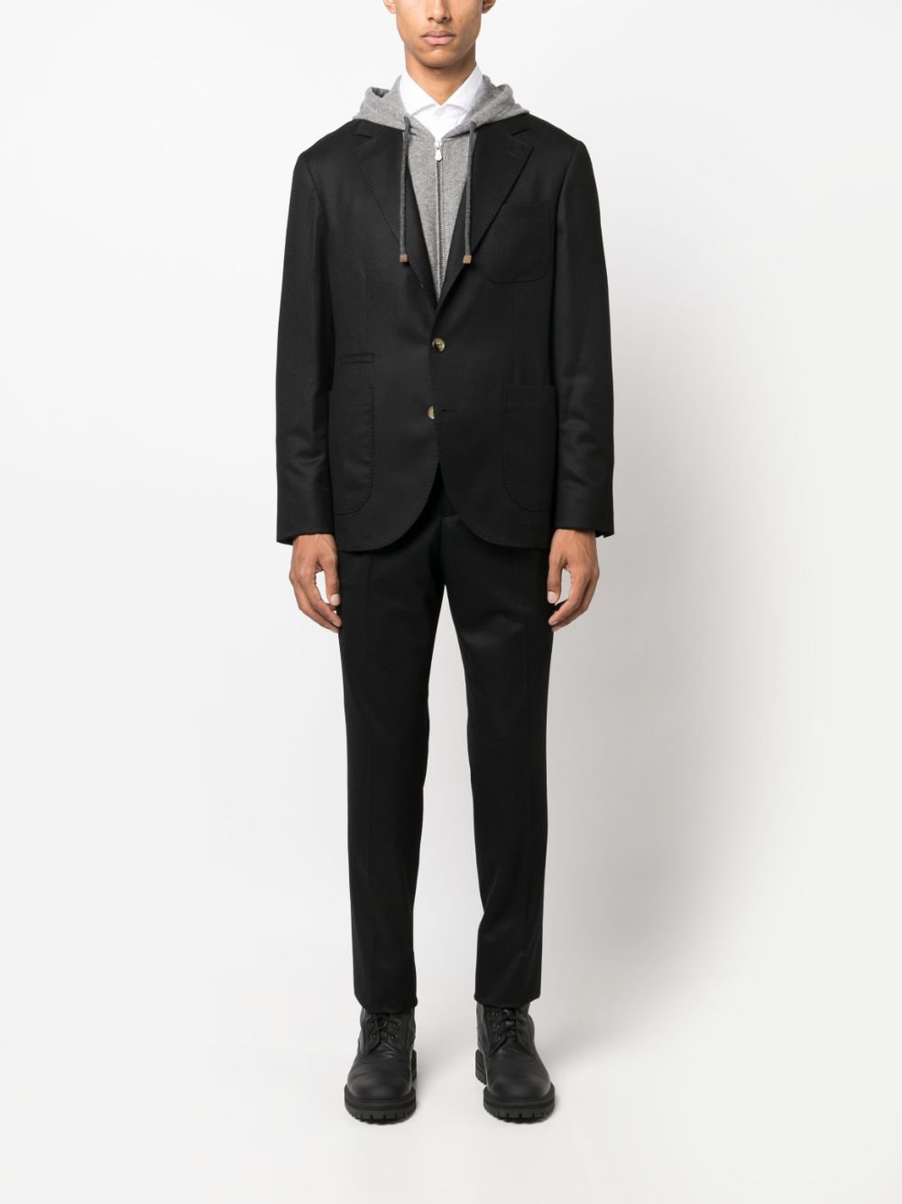 BRUNELLO CUCINELLI mid-rise wool chino trousers