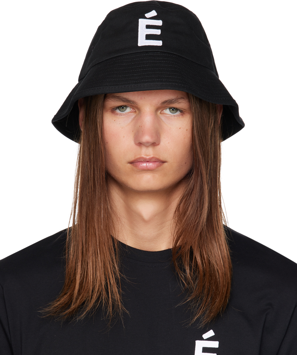 Etudes Training Bucket Hat In Black - 60% Off | Editorialist display picture 1