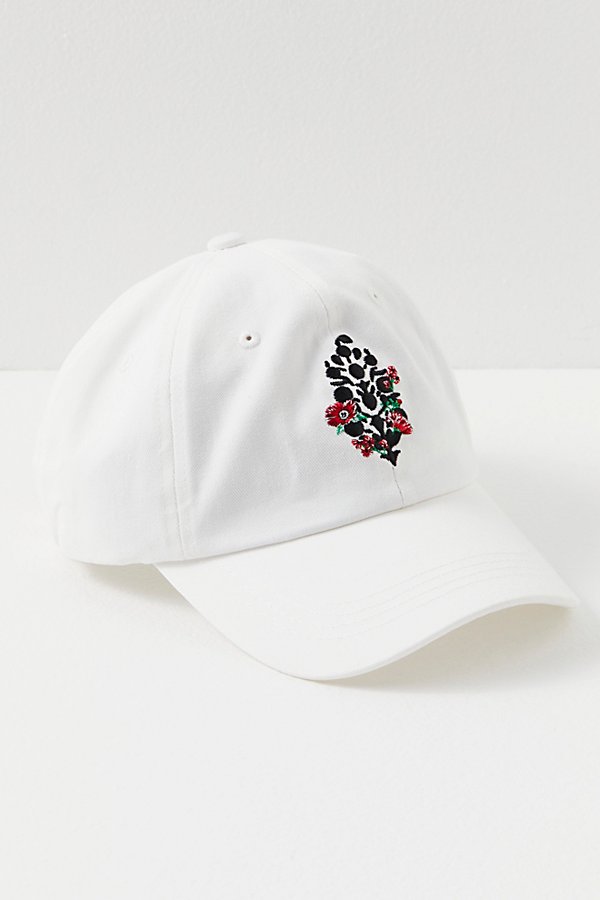 Free People Blooming Buti Baseball Hat - Ivory | Editorialist