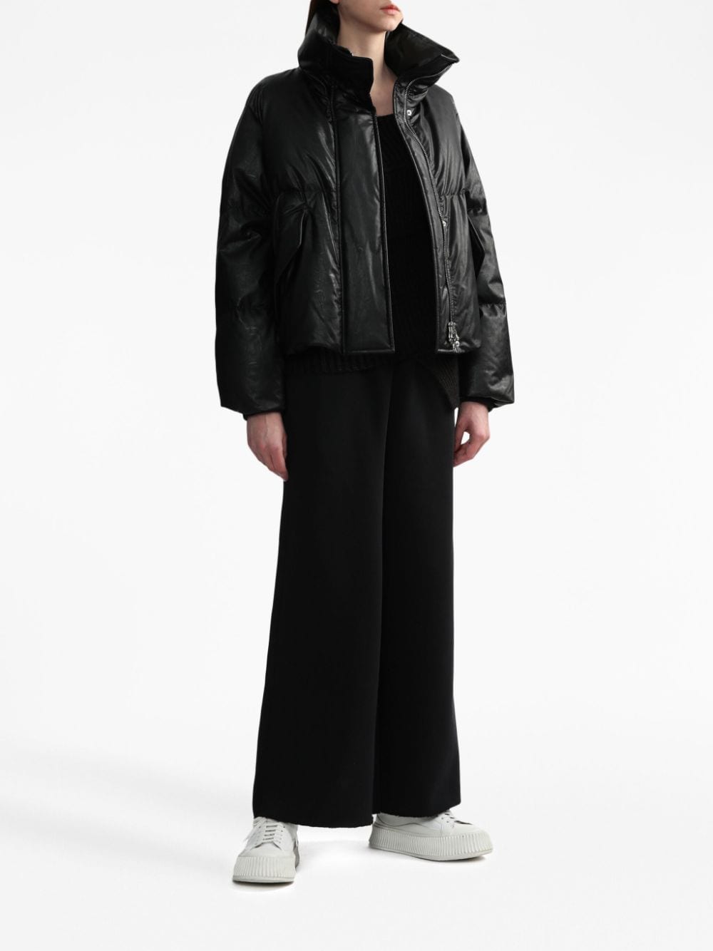 MAISON MARGIELA MM6 Maison Margiela Numbers-Motif Padded Jacket