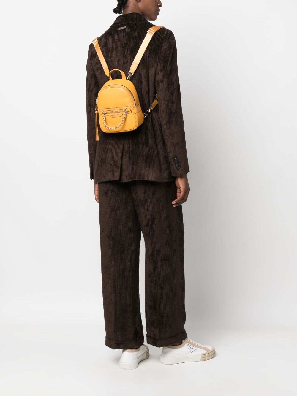 Michael Kors Extra-Small Elliot Backpack In Orange - 30% Off  display picture 1