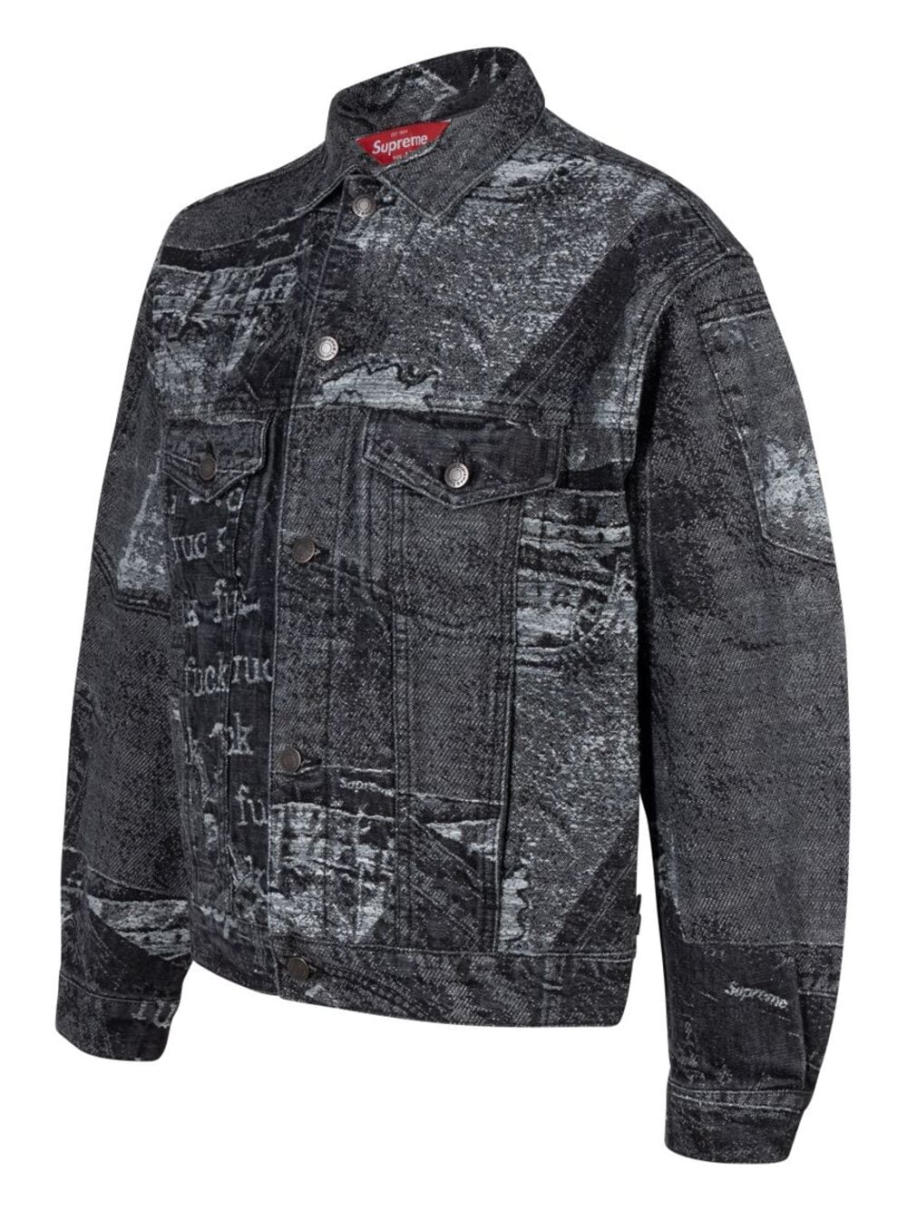 Supreme Archive Denim Trucker Jacket - Black | Editorialist