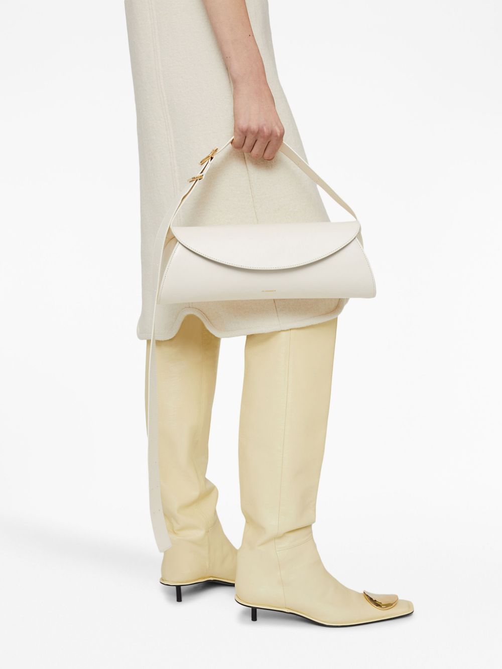 JIL SANDER Jil Sander Large Cannolo Shoulder Bag