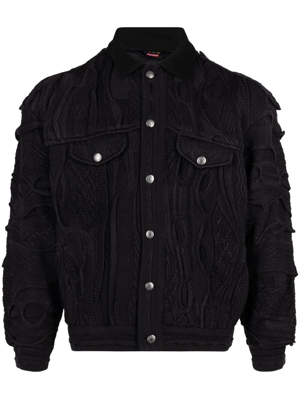 Supreme X Coogi Trucker Jacket In Black - 31% Off | Editorialist
