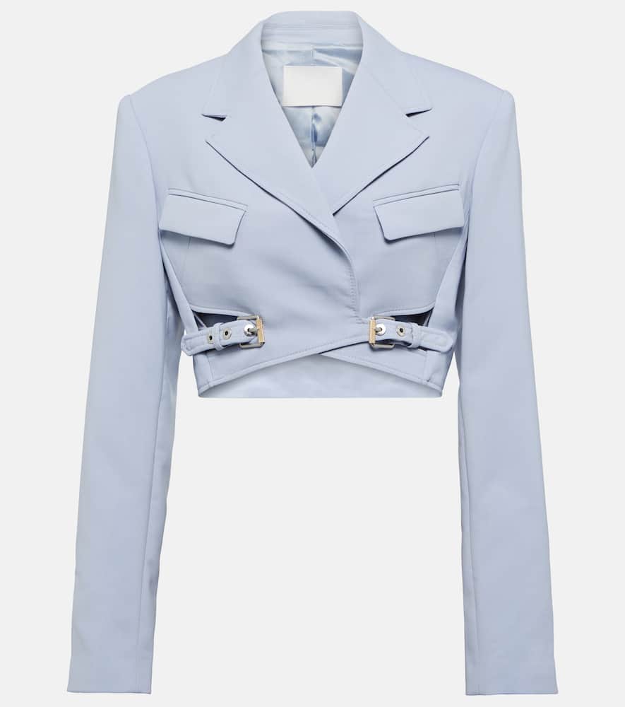 DION LEE Wool Belt Loop Skirt
