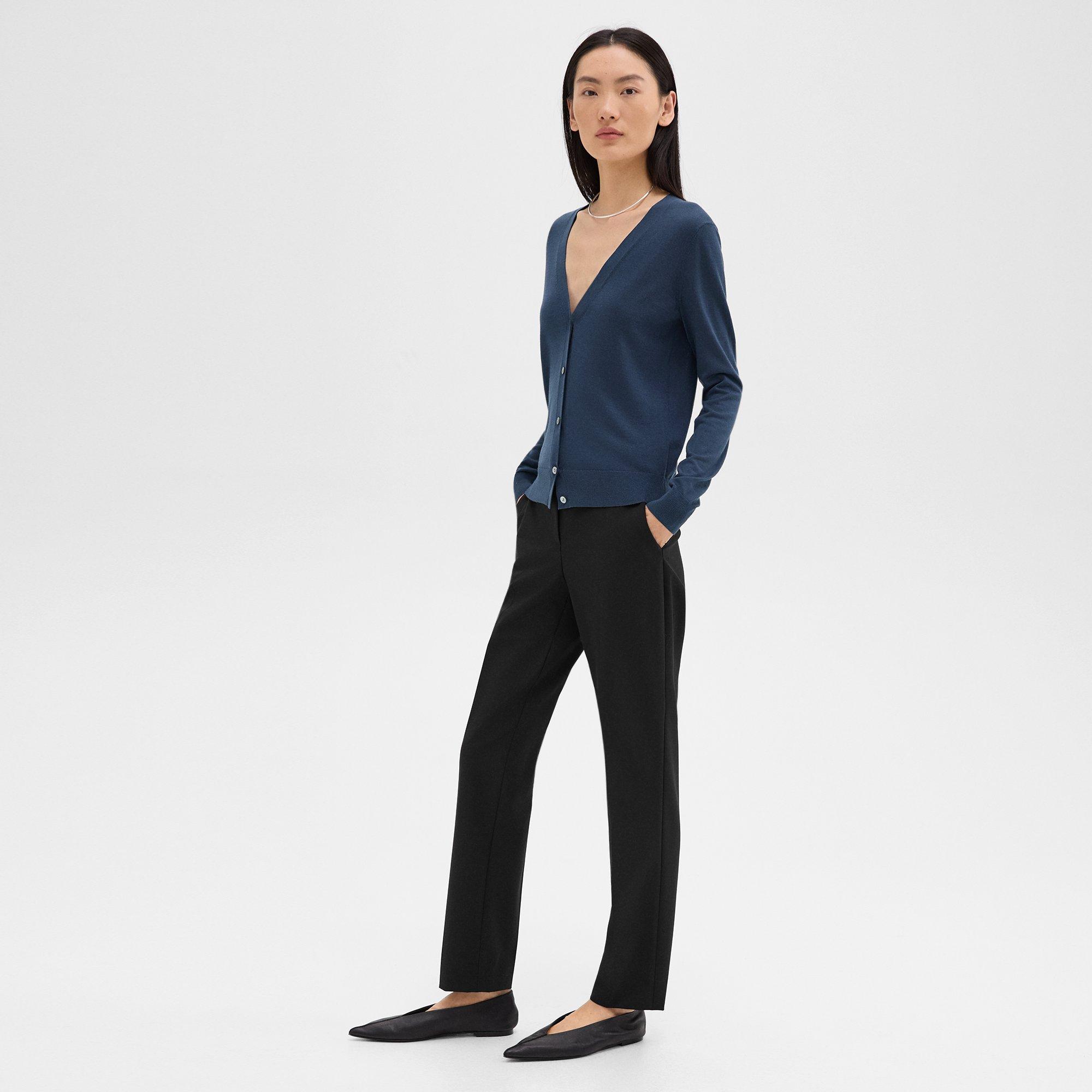 THEORY Theory Treeca Full-Length Wool Pants