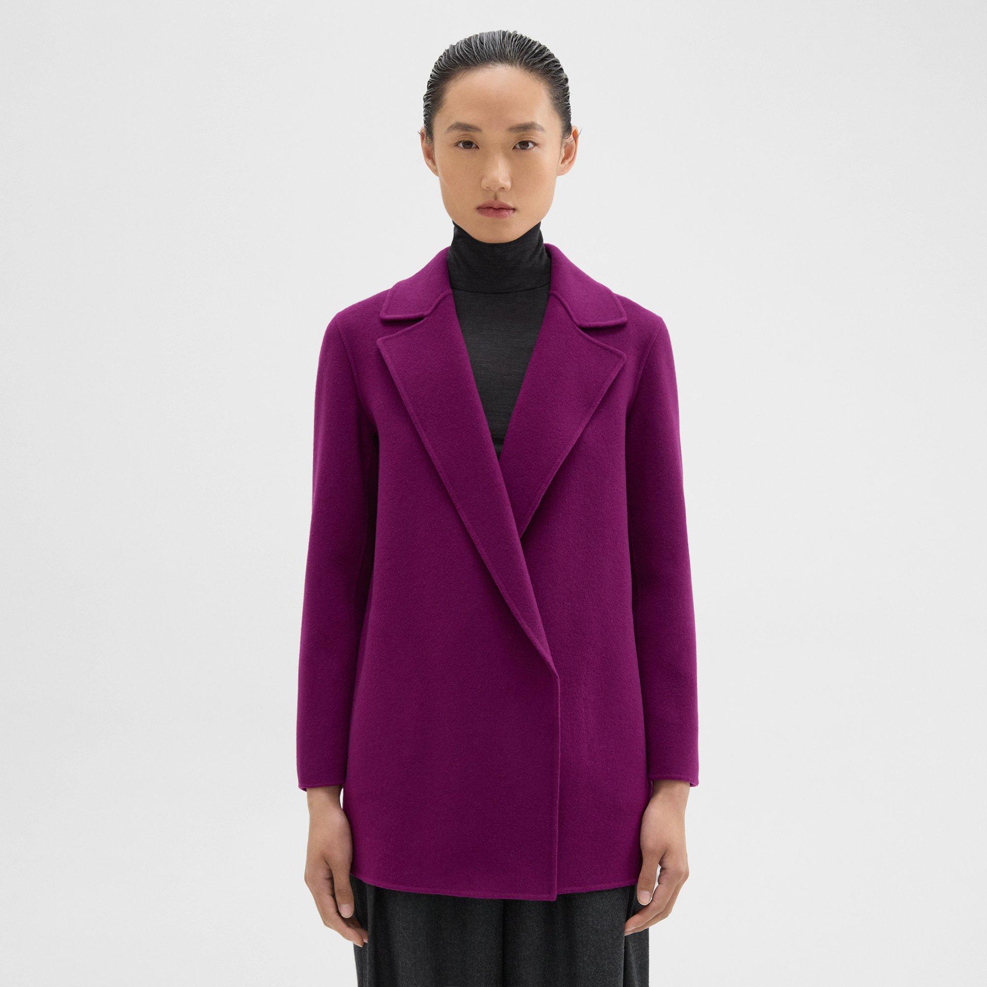 Theory Clairene Double-Face Wool-Cashmere Jacket - New Camel