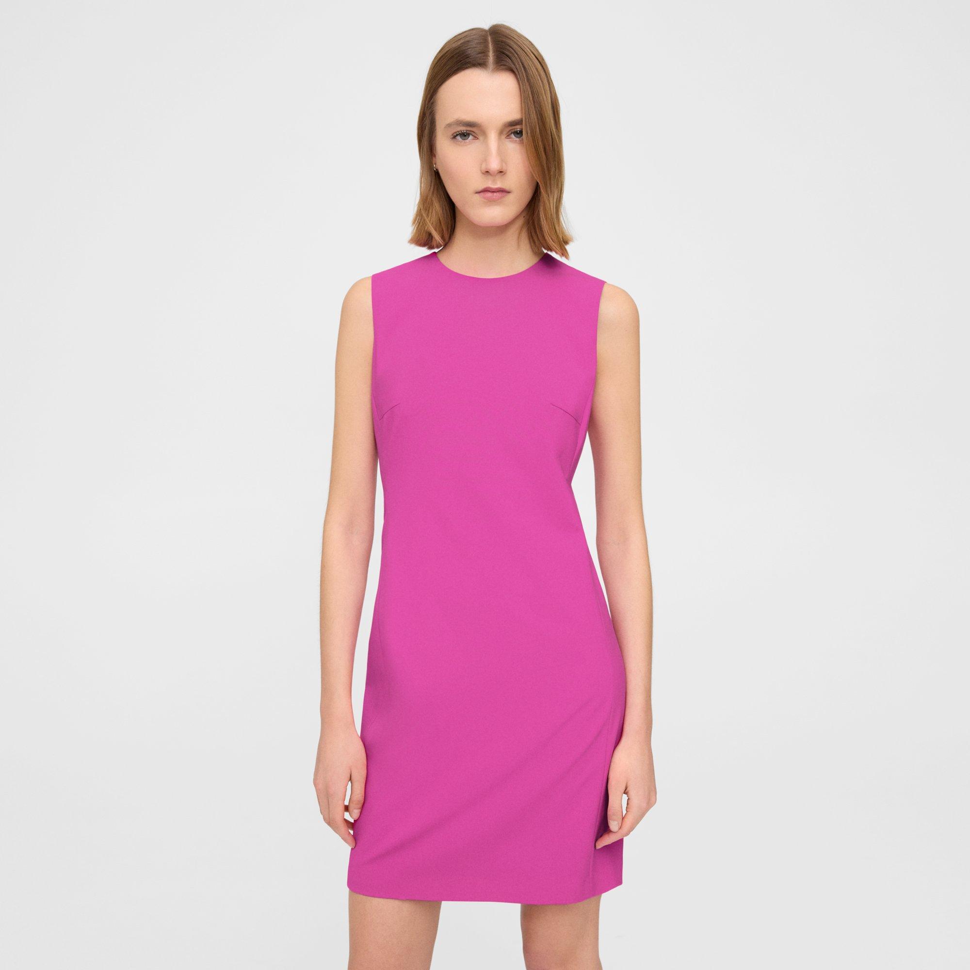 Theory Sleeveless Fitted Good Wool Dress - Dark Iris - 49% Off |  Editorialist