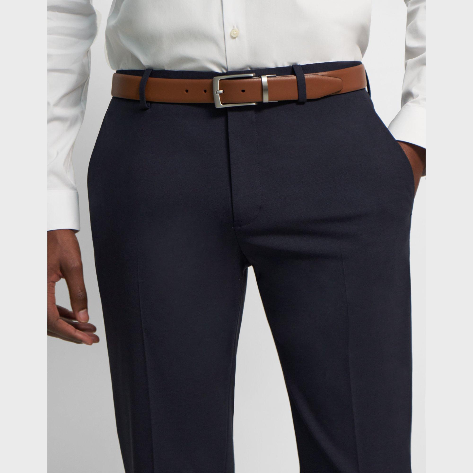 Theory Reversible Leather Belt - Black | Editorialist
