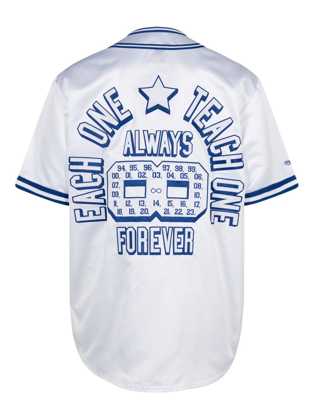 Supreme Mitchell & Ness Satin Baseball Jersey T-Shirt - White