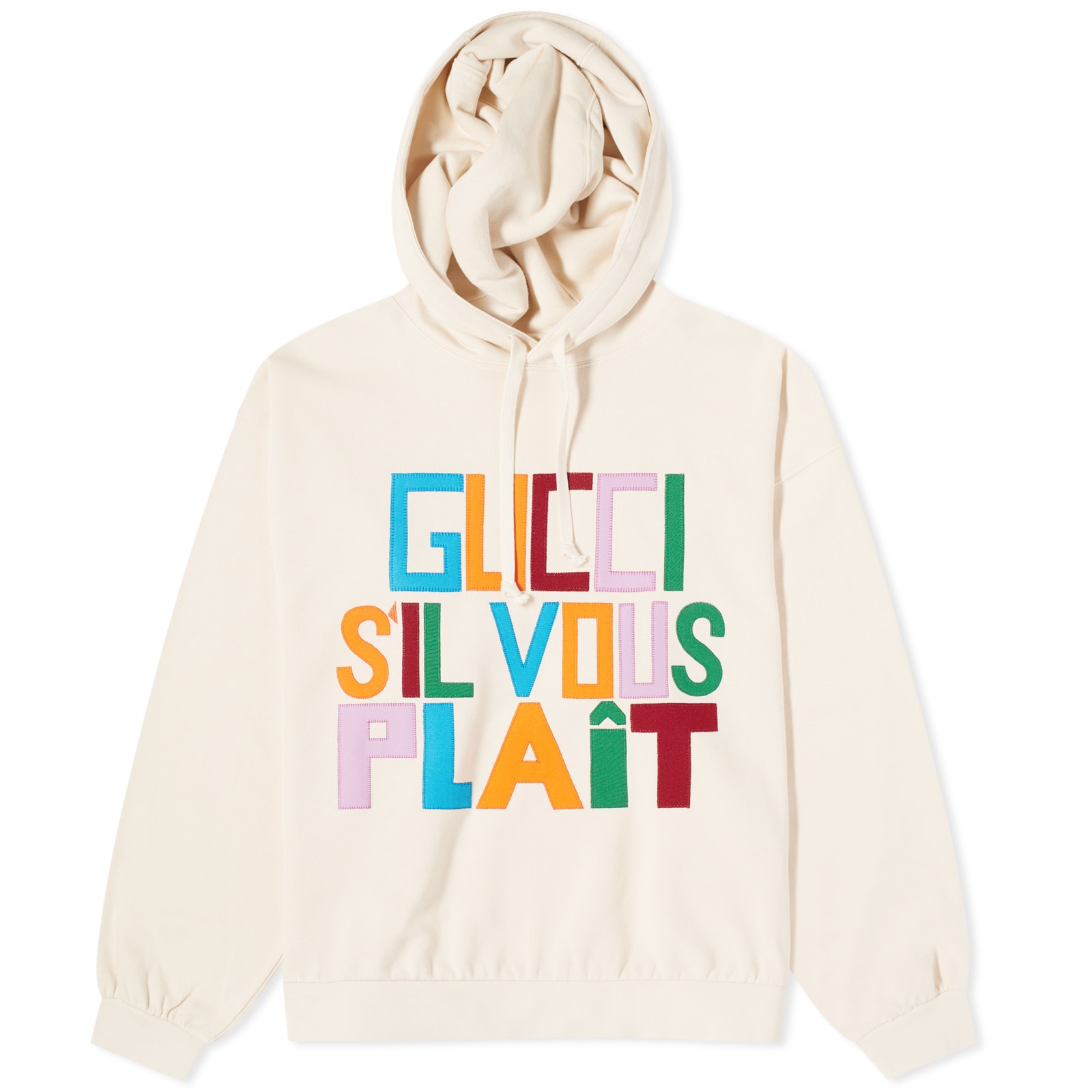 Gucci S'Il Vous Plait! Hoodie - Natural | Editorialist