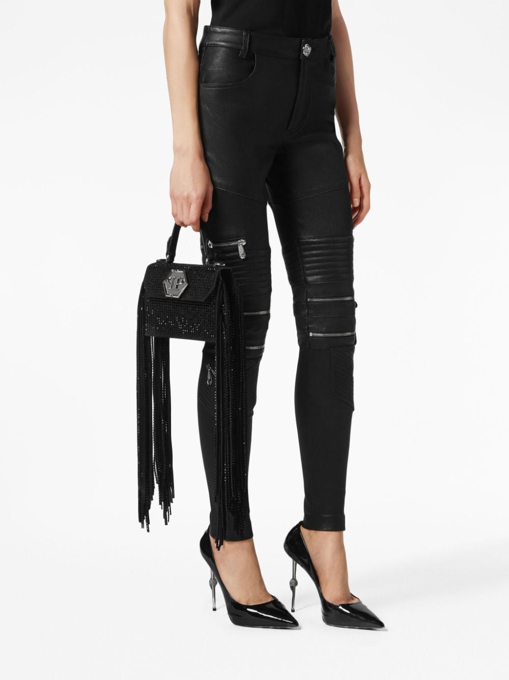 PHILIPP PLEIN Philipp Plein Superheroin Crystal-Embellished Tote Bag
