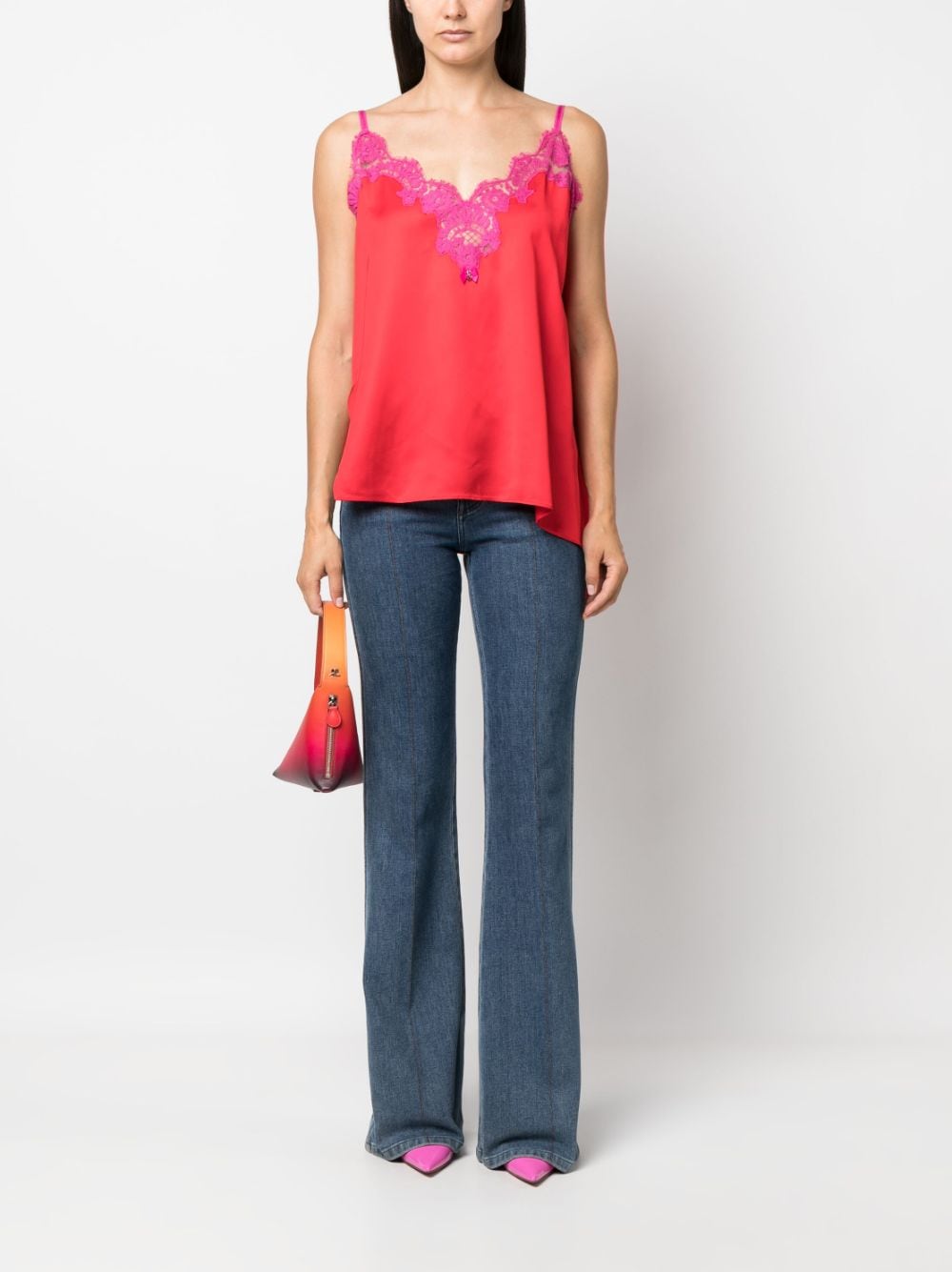 DSQUARED2 DSQUARED2 Lace-Panelled Cami Top