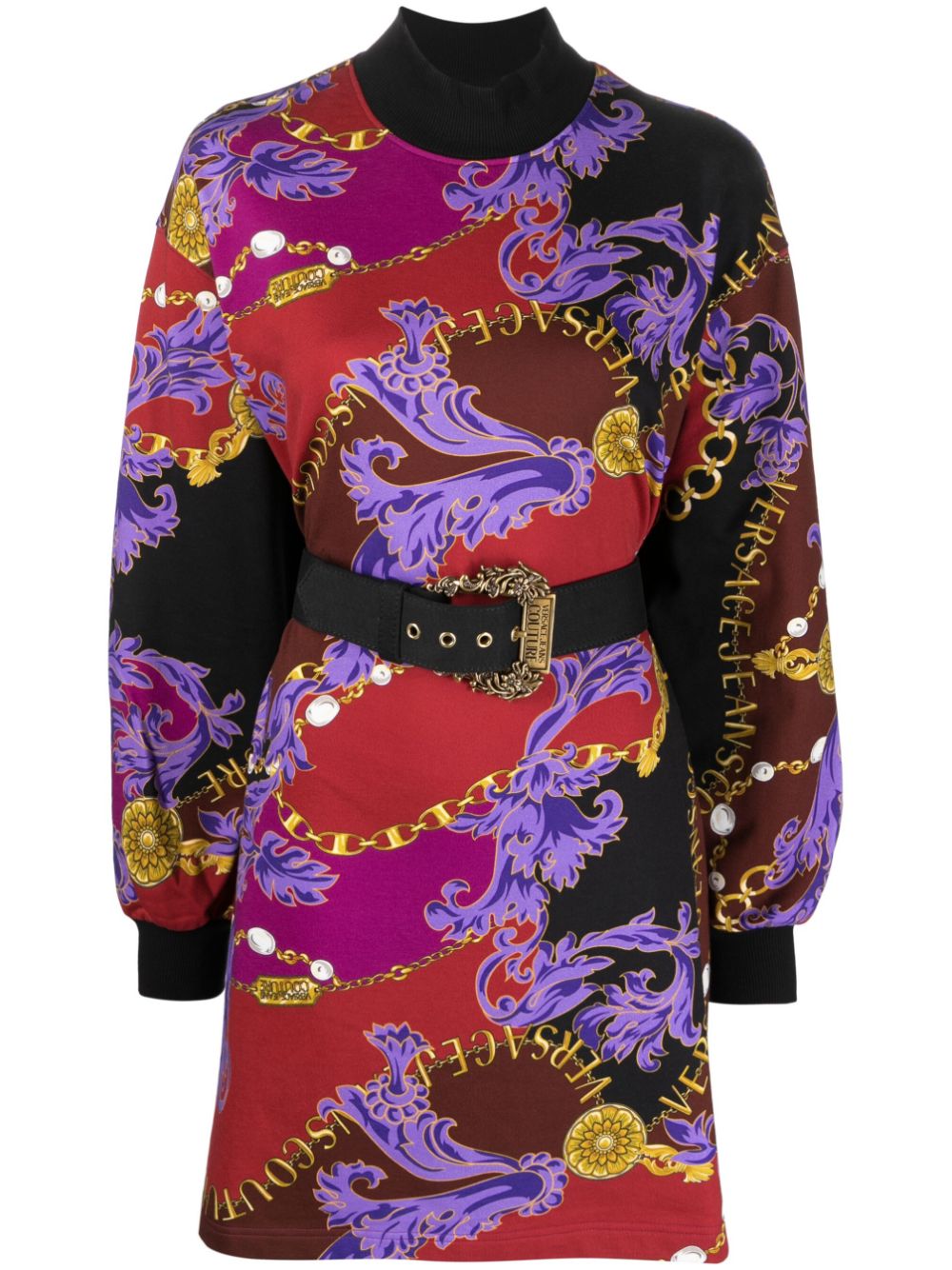 VERSACE Chain Couture Mini Dress