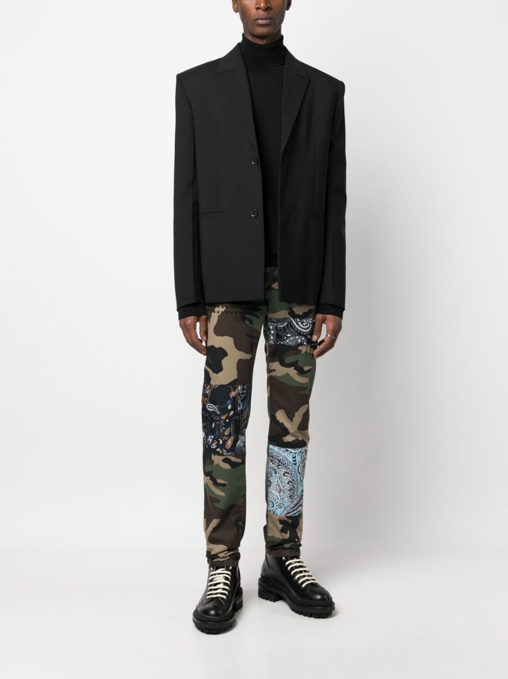 PHILIPP PLEIN Philipp Plein Camouflage-Print Straight-Leg Jeans