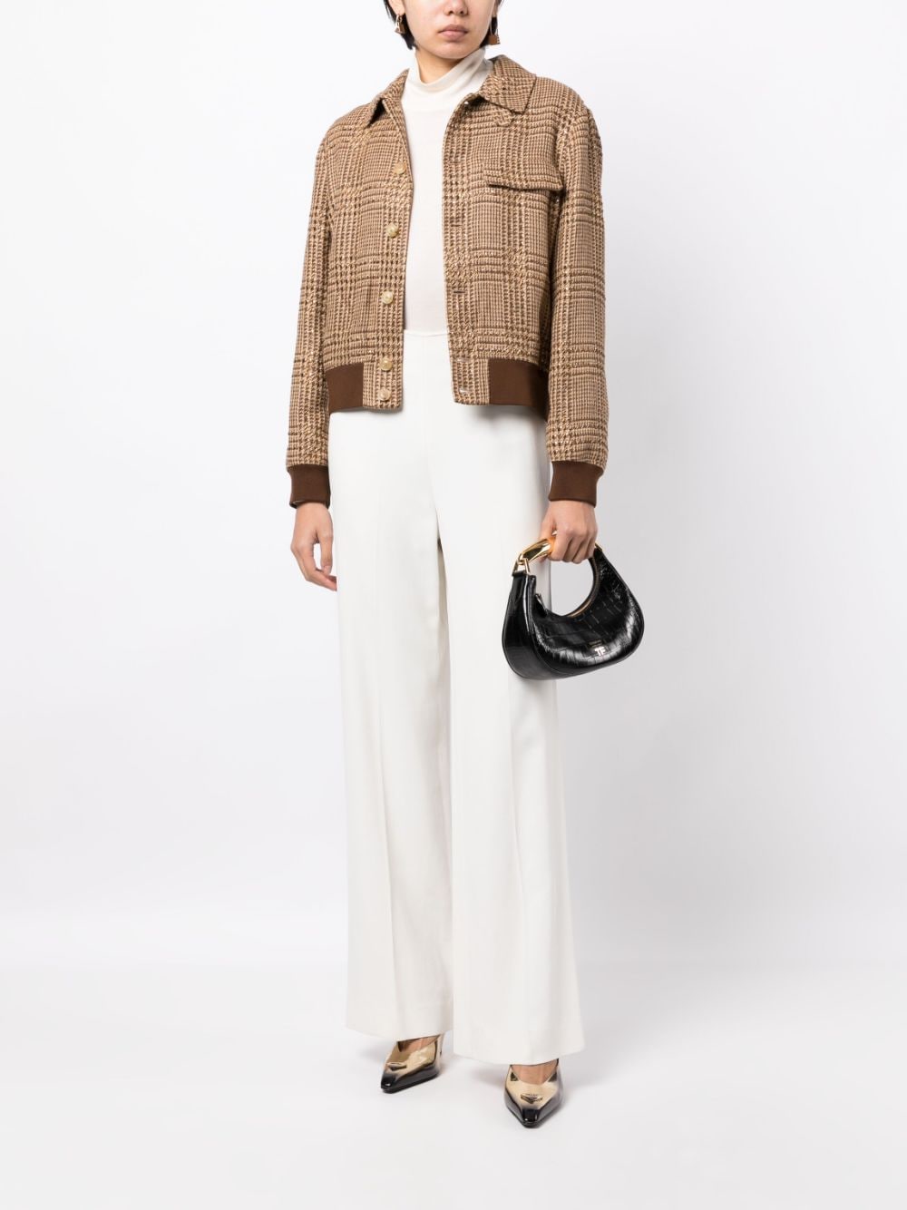 RALPH LAUREN Ralph Lauren Collection Plaid Bomber Jacket
